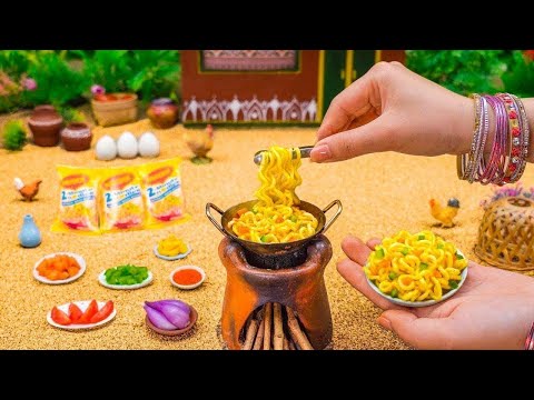 🍜Miniature Maggi Masala Noodles Recipe 🍳 Indian Noodles Cooking Recipe Ideas | Tiny Foodkey