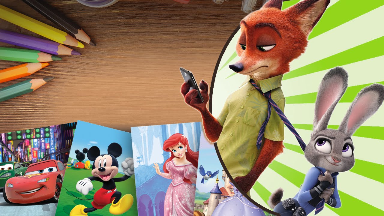 Zootropolis (Zootopia) Colouring Pages | Learn Colours | First words in ...