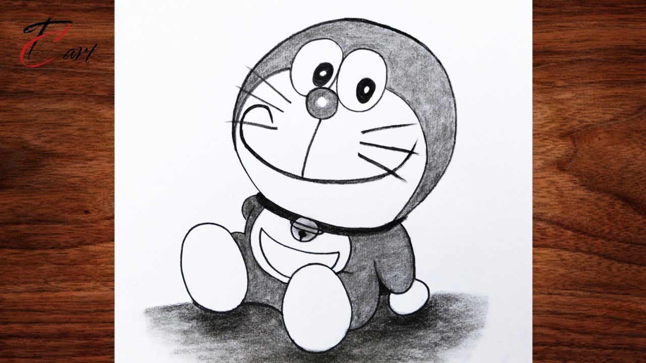 How To Draw Easy Doraemon Step-by-Step || Pencil Drawing For Beginners ...