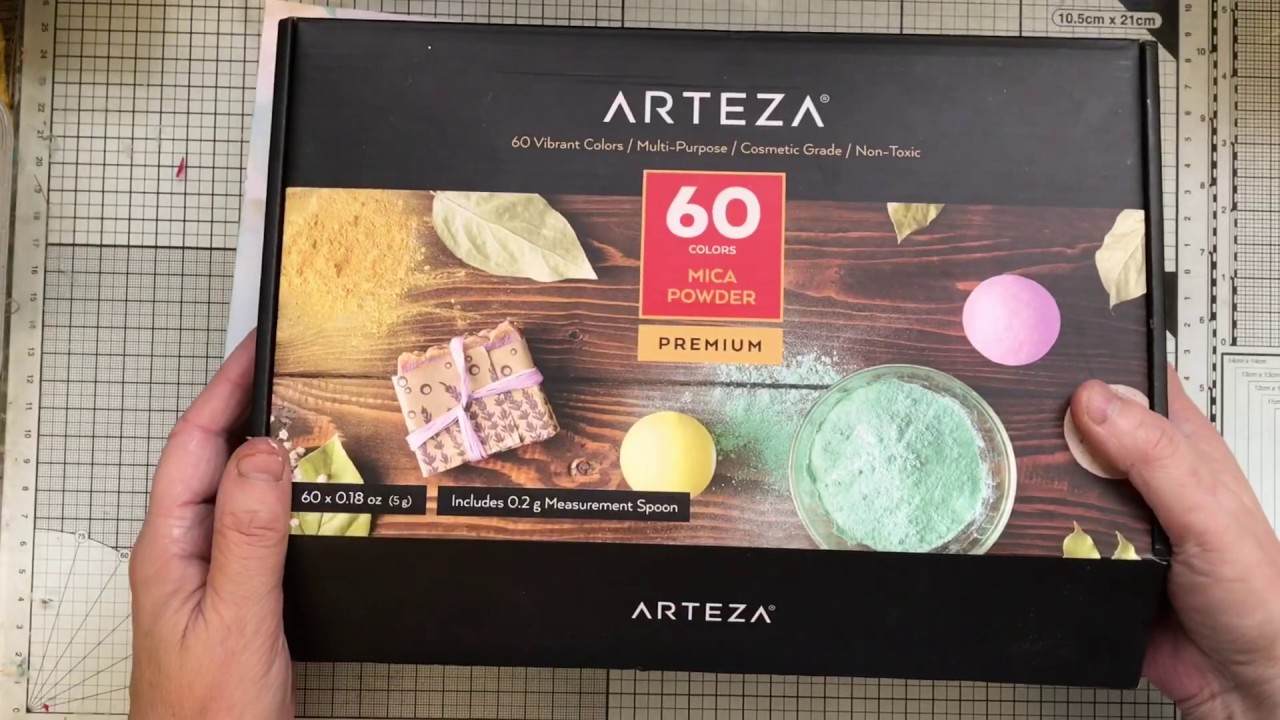 EXPERIMENTING with ARTEZA MICA POWDERS & printer Ink/Acrylics ...