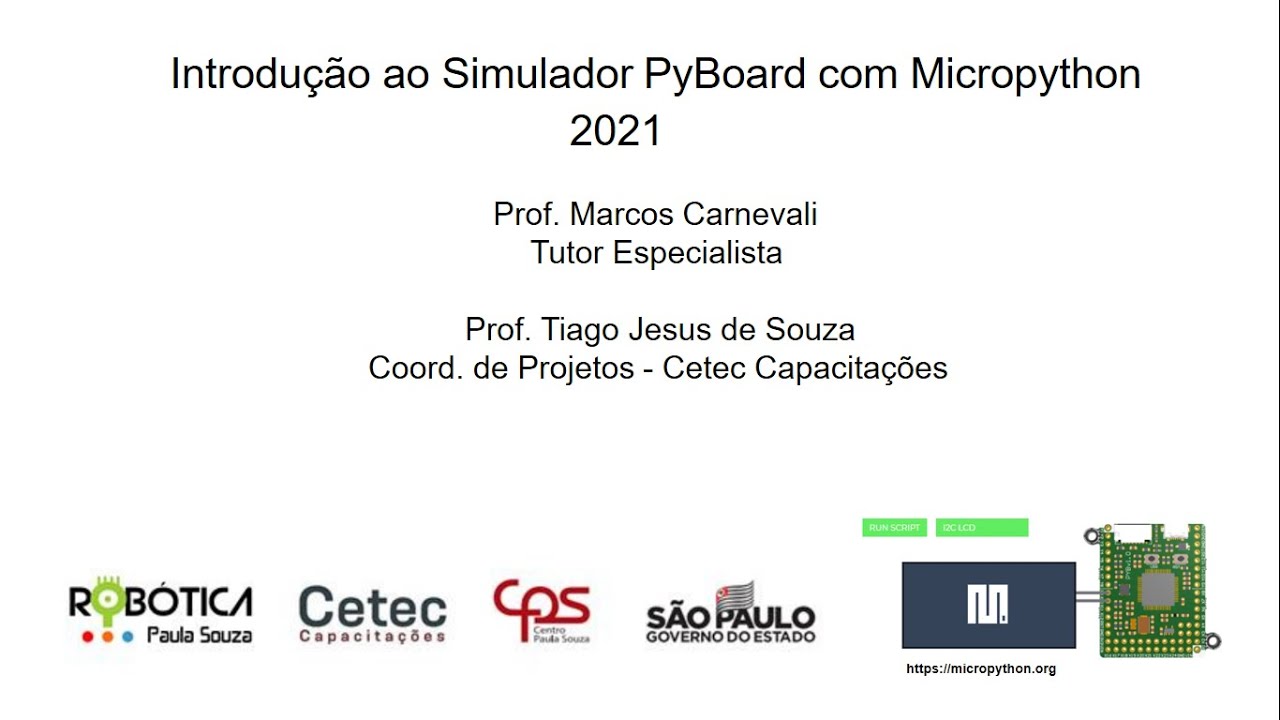 Apresentação Capacitação: Introdução ao Simulador PyBoard com ...