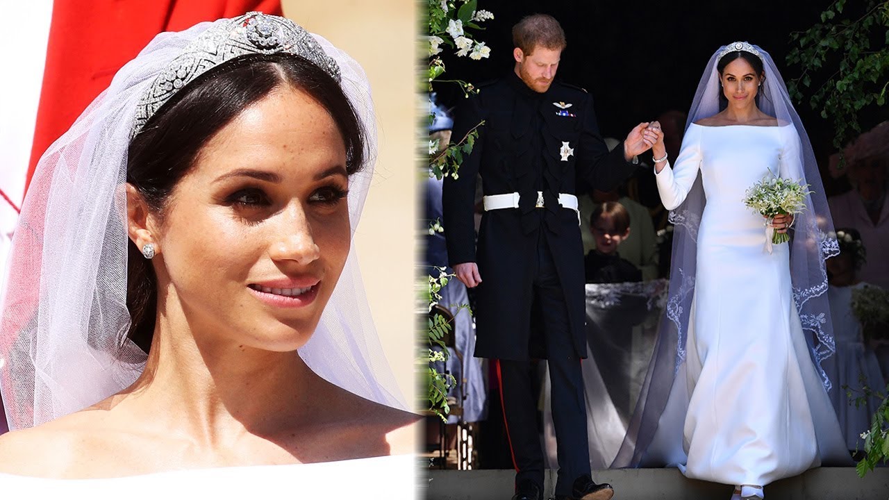 All The Details Behind Meghan Markle's STUNNING Wedding Gown - YouTube