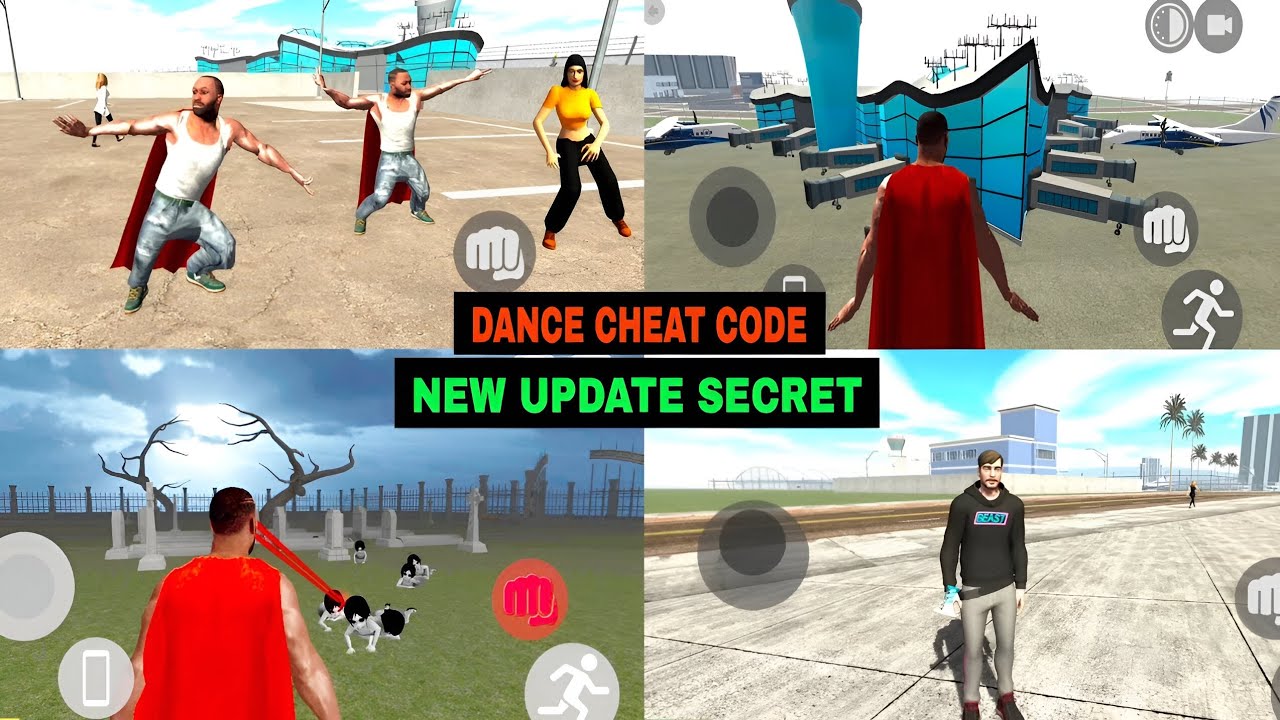 New dance features | new update | all secret cheat code | super man ...