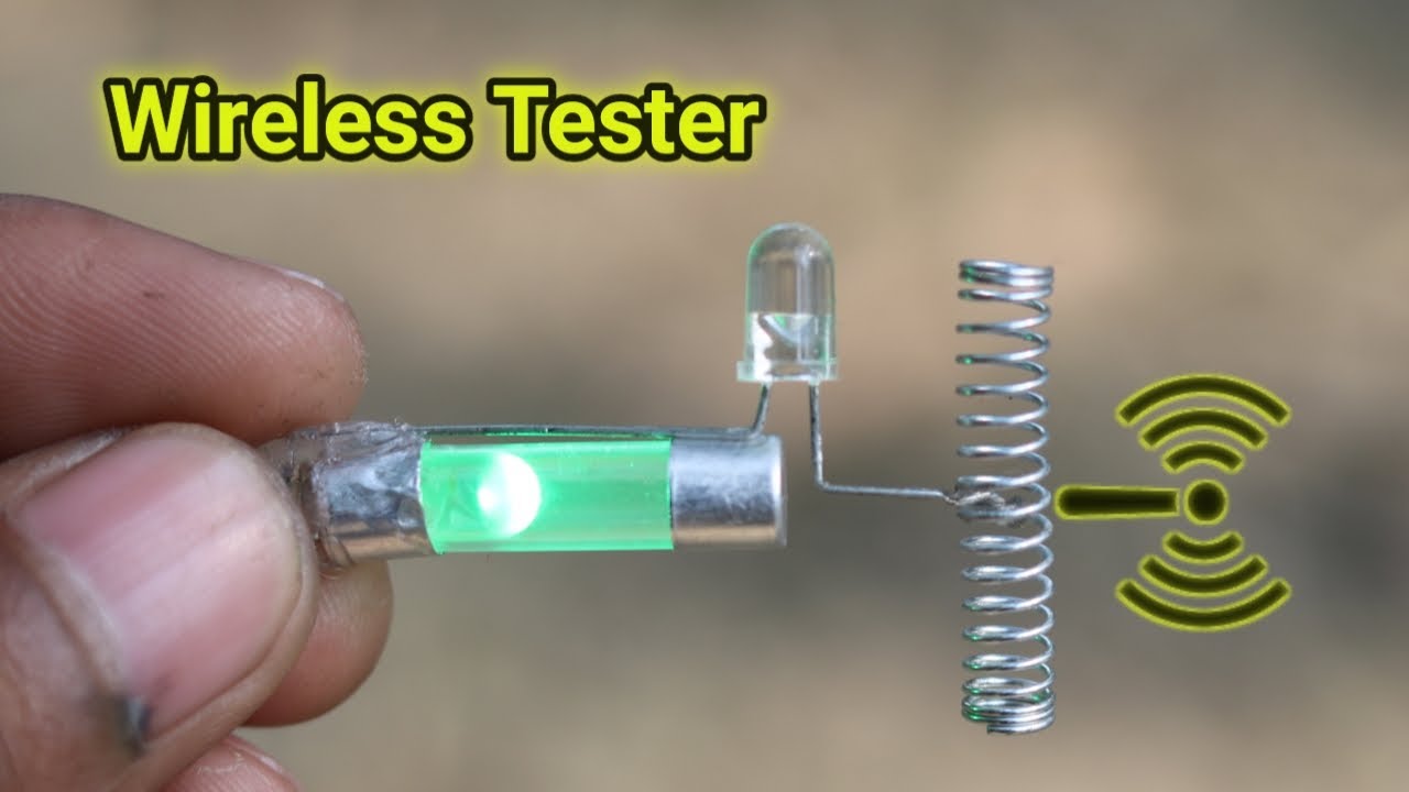 How to make Wireless AC Line Magic Tester || Wireless Tester - Homemade ...