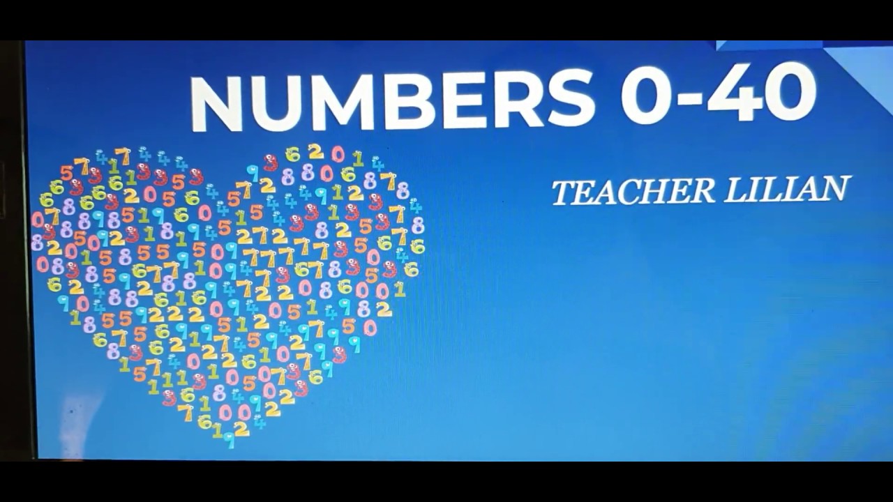 Numbers 0-40 - YouTube
