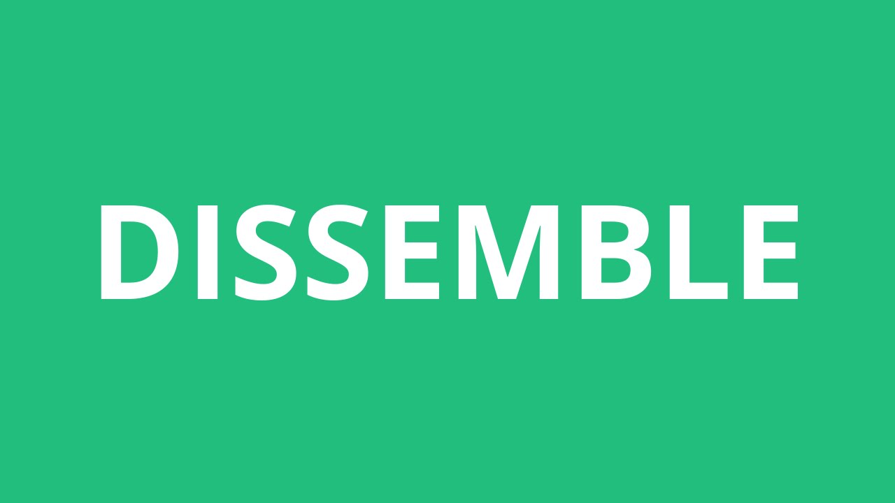How To Pronounce Dissemble - Pronunciation Academy - YouTube