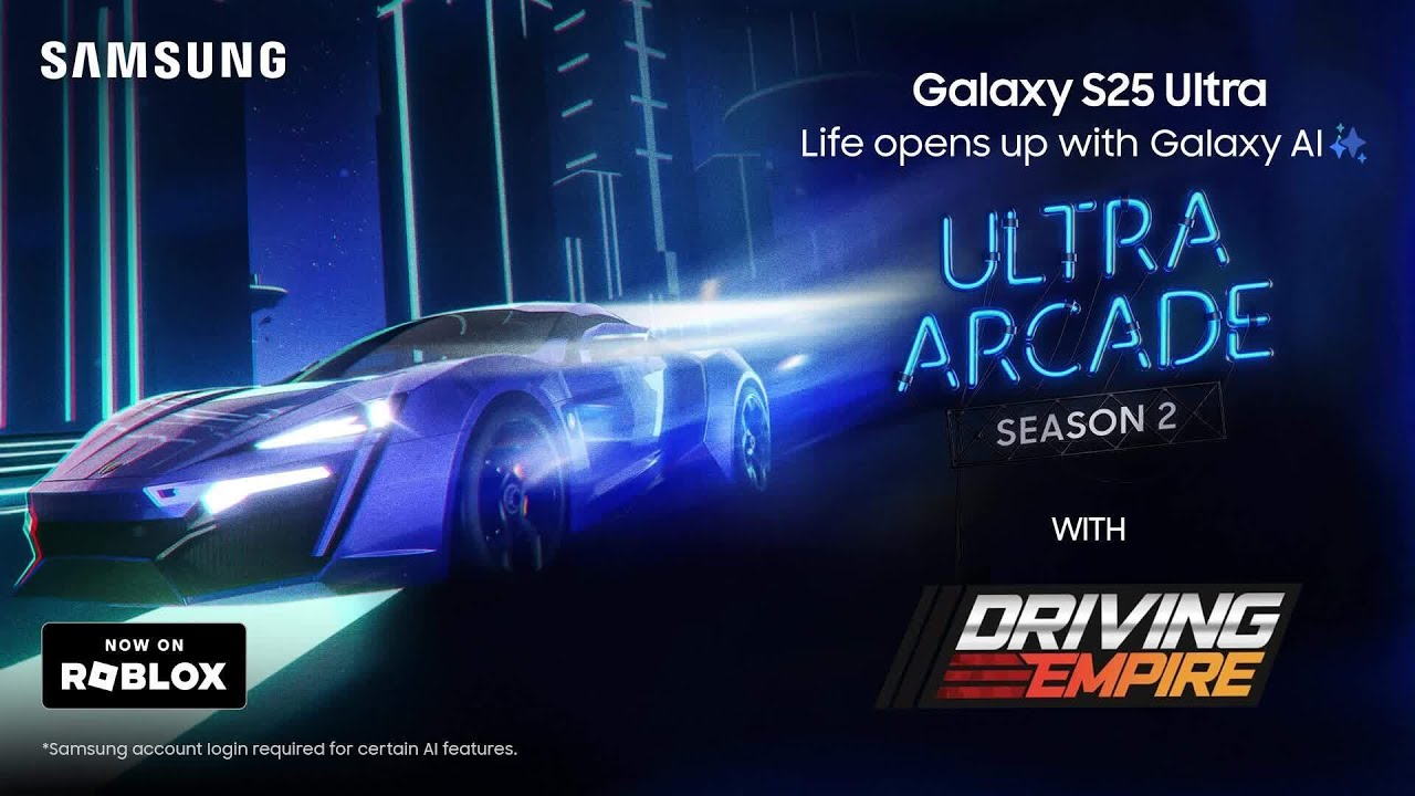 Samsung presents Ultra Arcade Season 2 live in Driving Empire! - YouTube