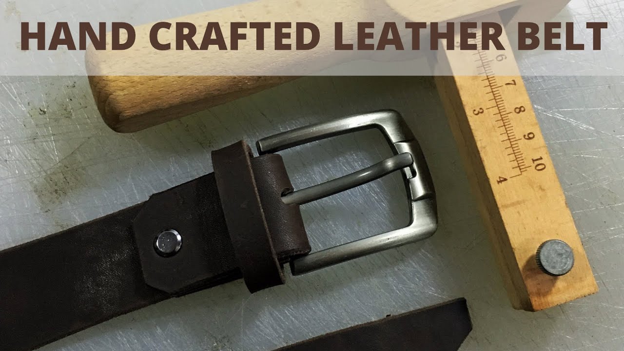 Crafting a Leather belt - YouTube