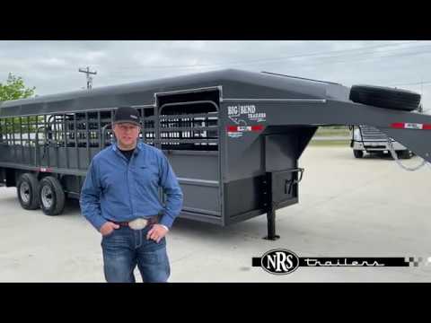 NRS Trailers - 2020 Big Bend 24' Gooseneck Trailer - YouTube