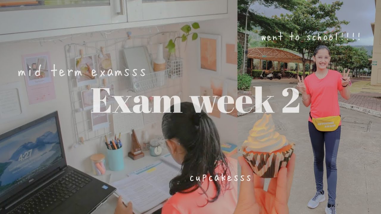 Mid Term Exam week! | vlog 2 | Going to school!, Study Vlog, CBSE 10th ...