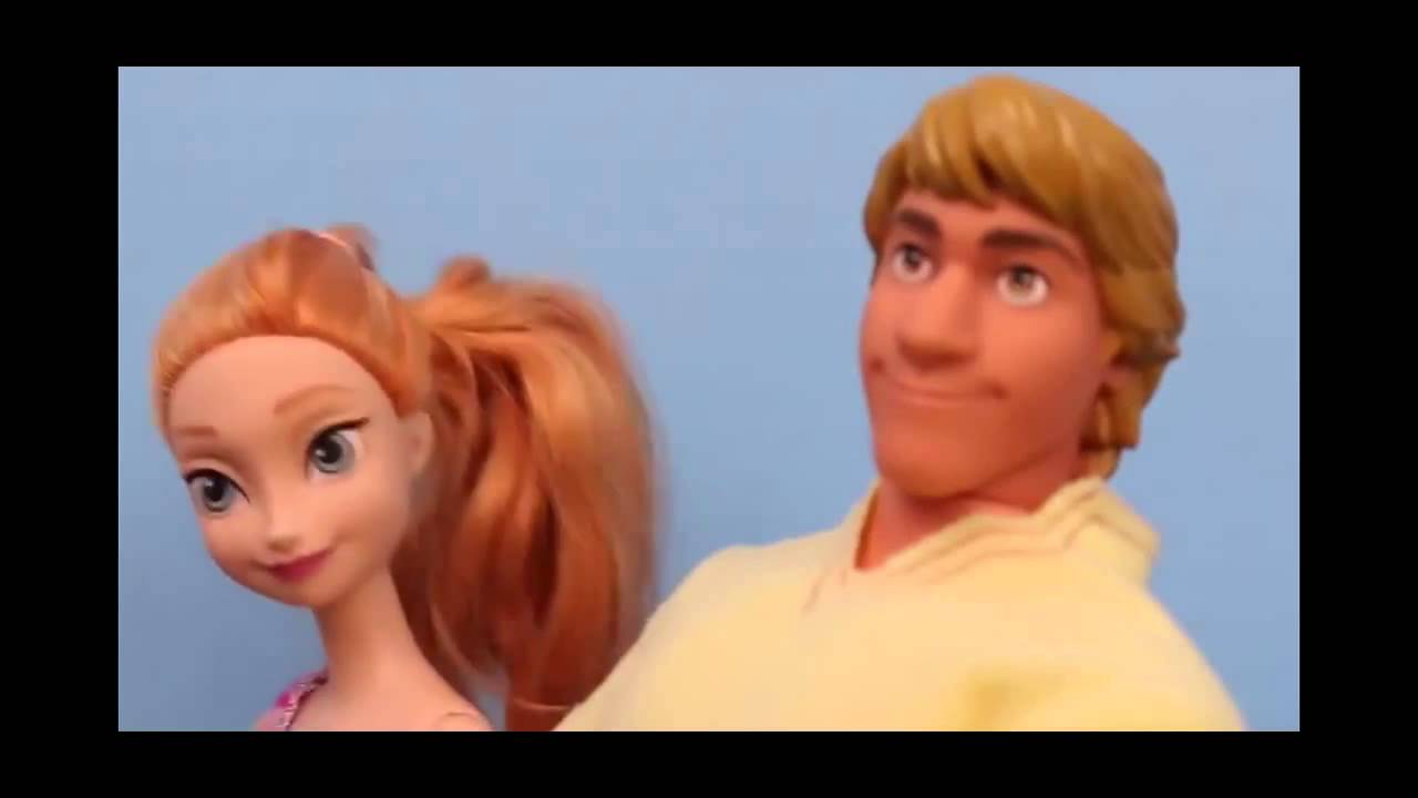 Frozen Anna & Kristoff Car Trouble with Barbie Police Officer and Fire ...