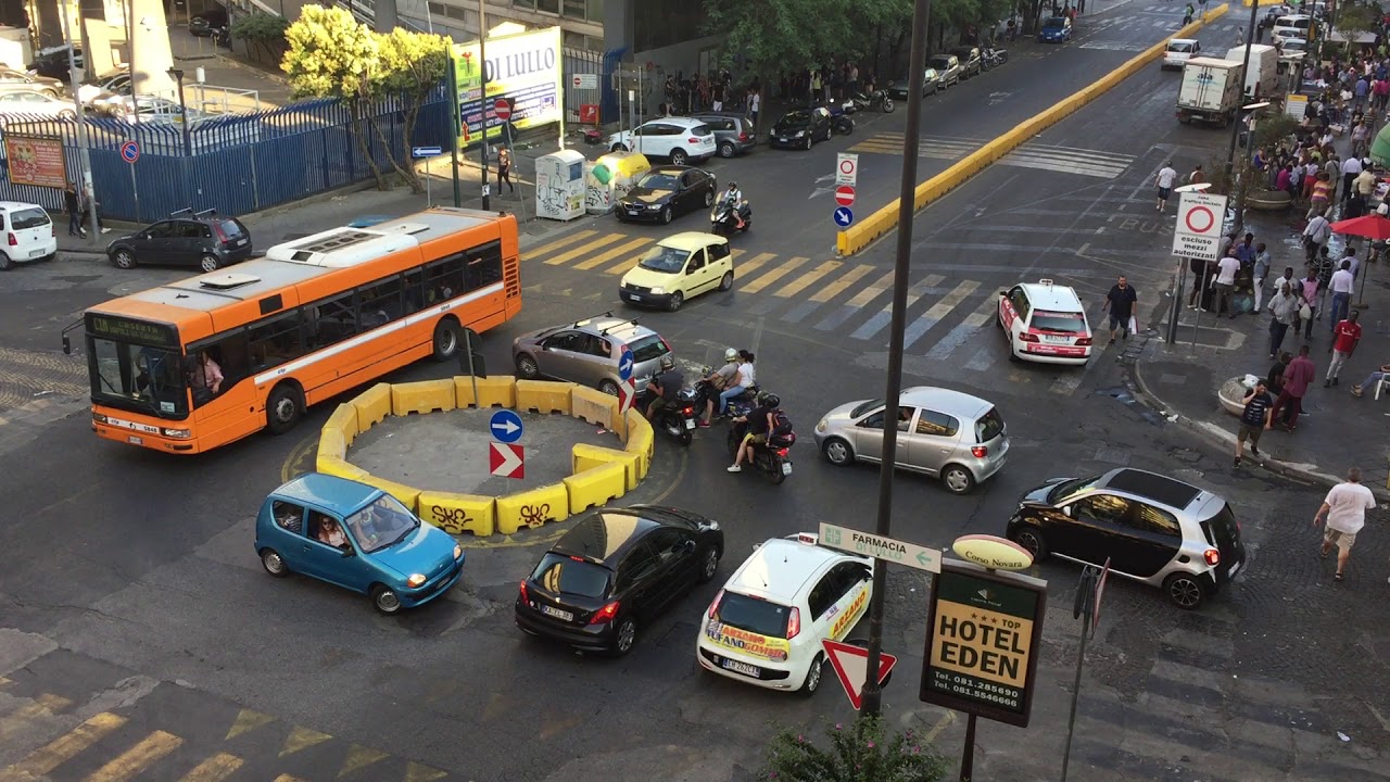 Traffic in Naples - YouTube