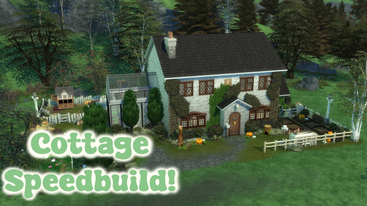 Cordelia's Secret Cottage 🌲 💕 | The Sims 4 Speed Build - YouTube