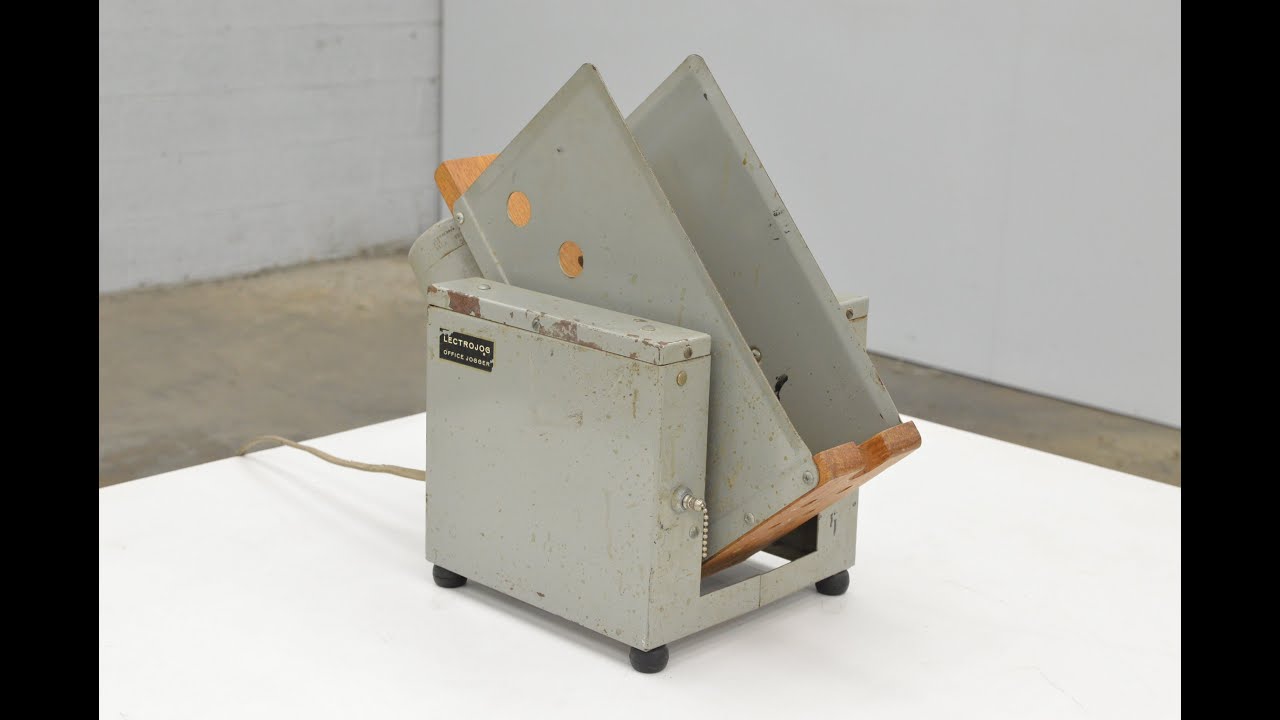 Lectrojog Table Top Paper Jogger - YouTube