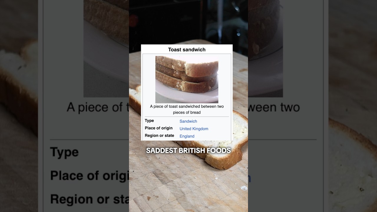 Saddest British Foods | Toast Sandwich - YouTube