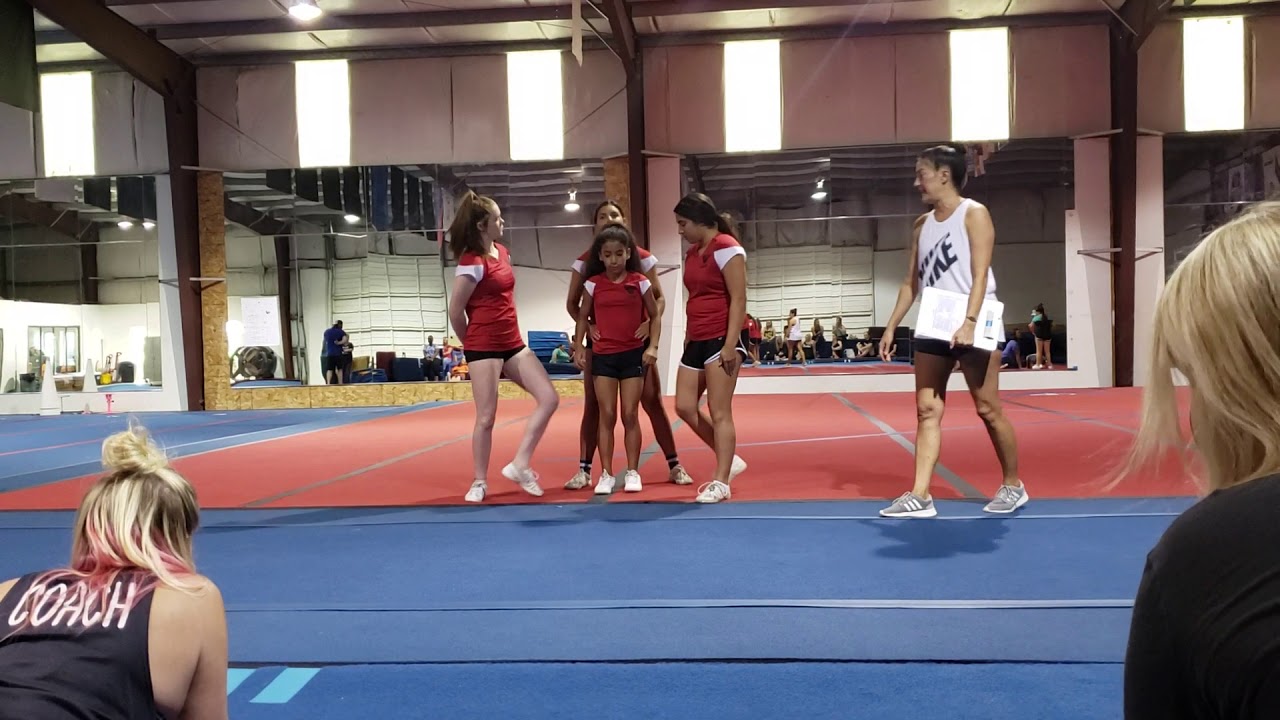 Thigh stunt with forward roll - YouTube