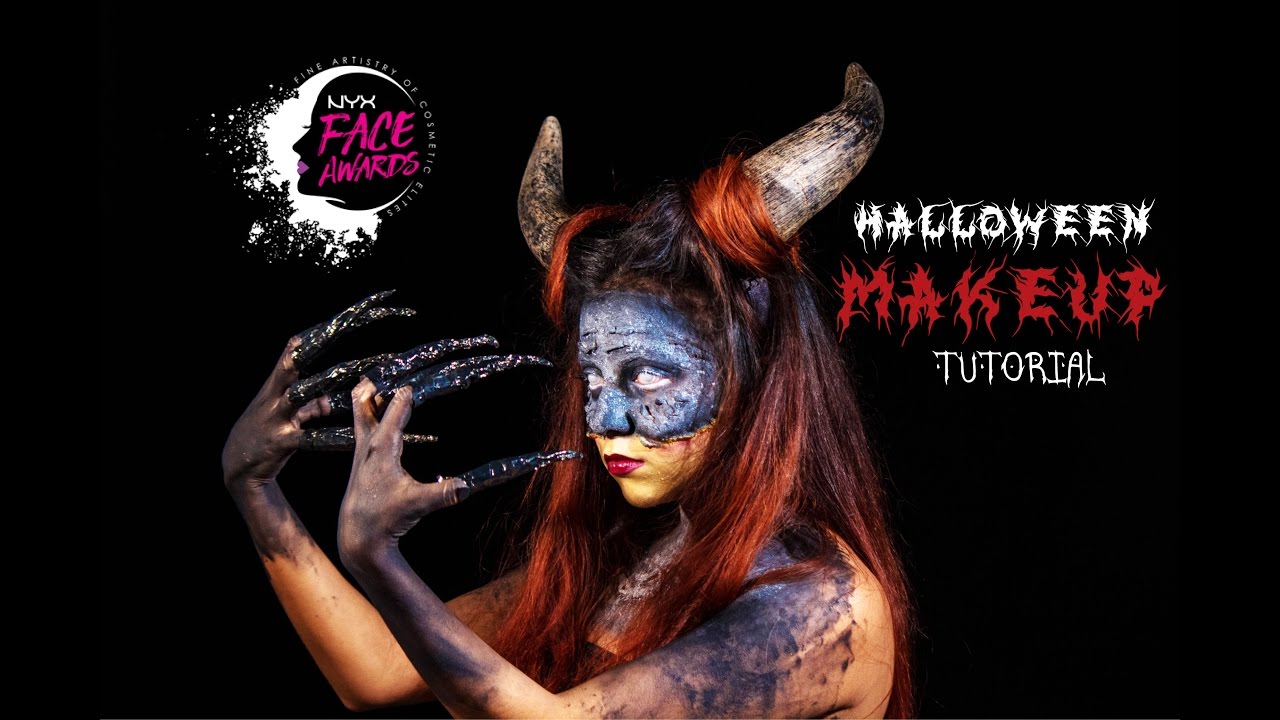 DEMON sfx makeup VERY SCARY INTRO👹 Nyx Face Awards ECUADOR 1 - FINALIST ...