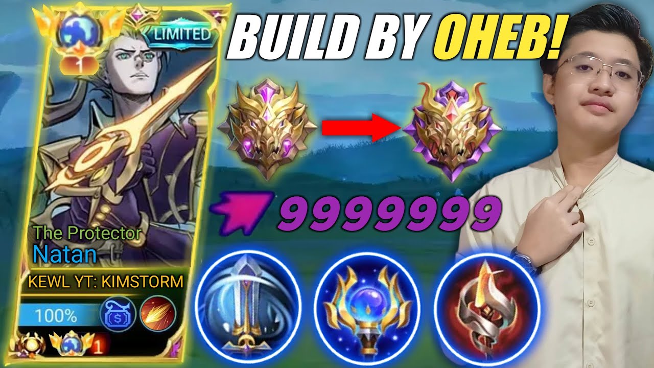 TOP 1 GLOBAL NATAN USES OHEB BUILD!🔥(SOLO MYTHIC RANK) | NATAN BEST ...