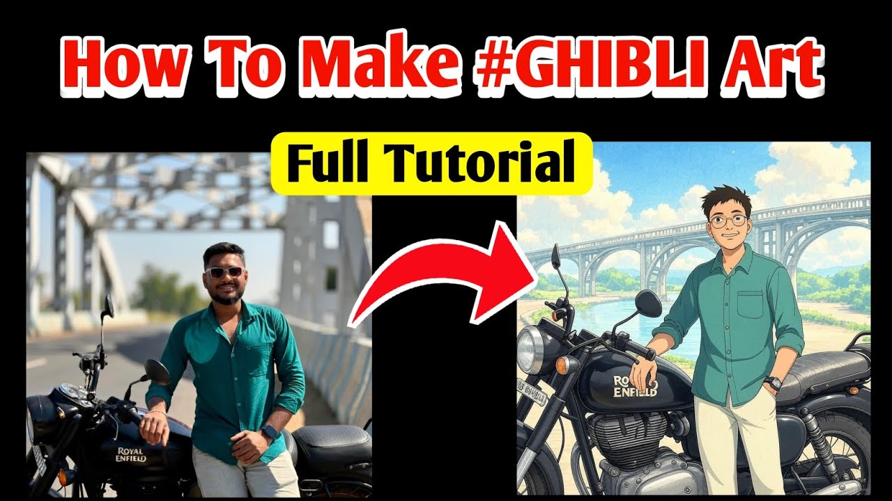 How To Create Ghibli Art !! Ghibli Style Images !! Cartoon Photo Make ...