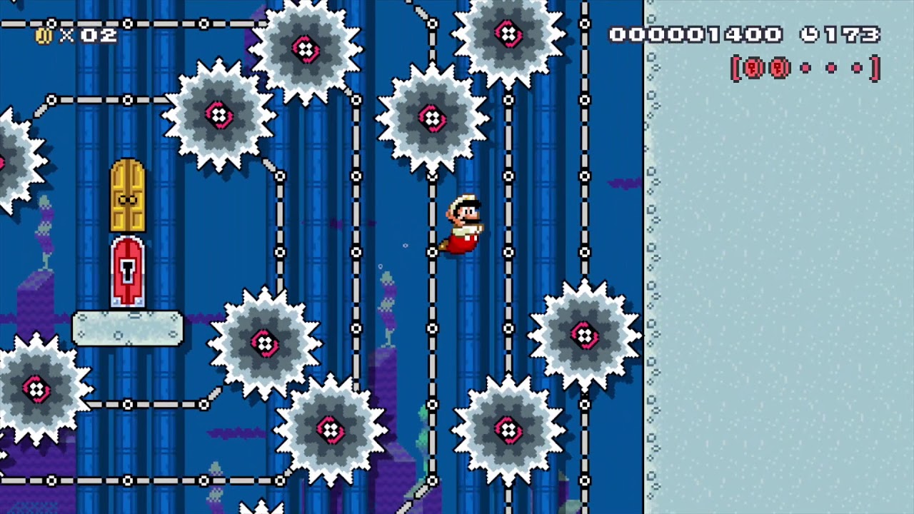 Super Mario Maker Levels: "Key Coin Grinder Madness!" - YouTube