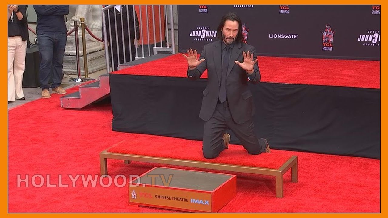 KEANU REEVES HONORED at TCL CHINESE THEATER - Hollywood TV - YouTube