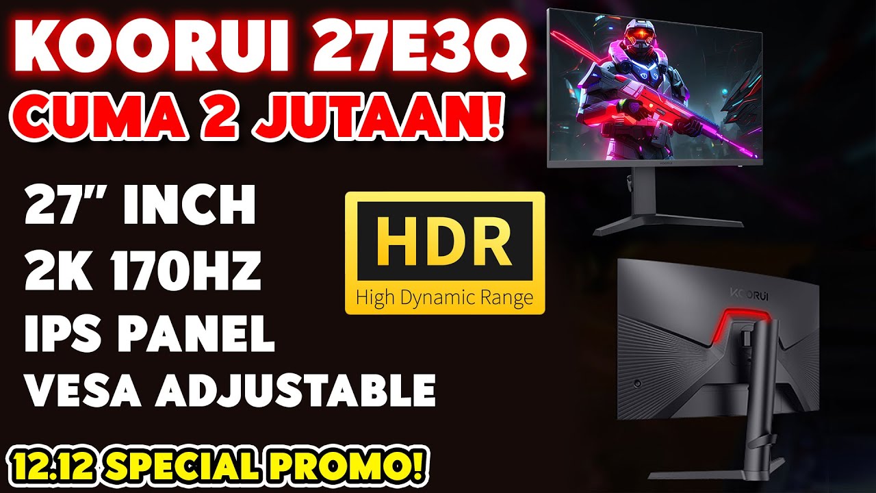 Monitor KOORUI 27E3Q Dengan Fitur Yang Melimpah di Harga 2Jutaan ...