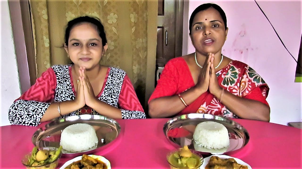 chicken kosha - shukto - bhat eating challenge | non veg bengali meal ...