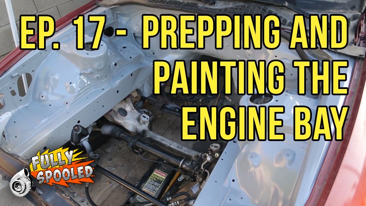 Lexus SC400 Drift Build. Ep.17 - Rattle Can Painting the Engine Bay ...