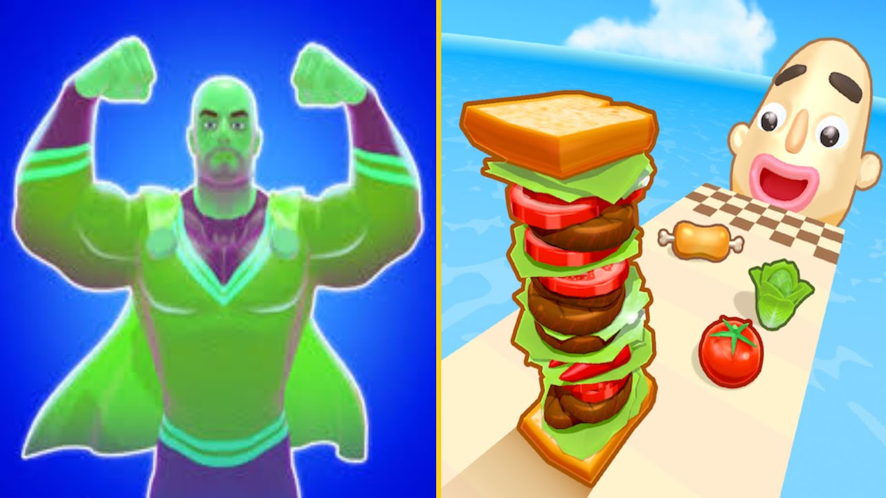 ⏺ Power Rush 3D 🆚 sandwich Runner 101YGRME| NEW LEVELS Videos ...
