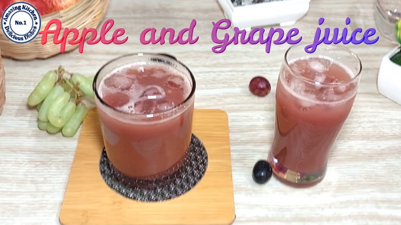 Magical drink for glowing skin । Apple and Grape juice । How to make ...