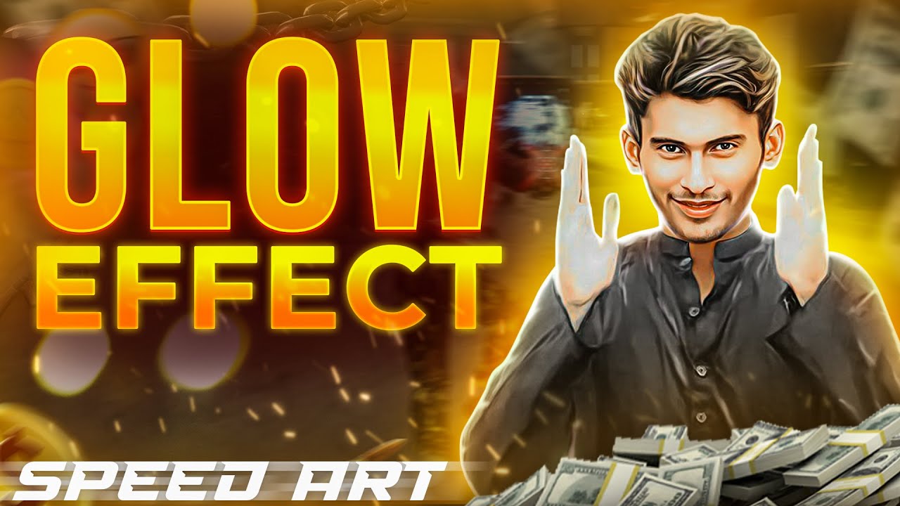 Glowing Thumbnail || using mouse #thumbnail #design #thumbnaildesign ...