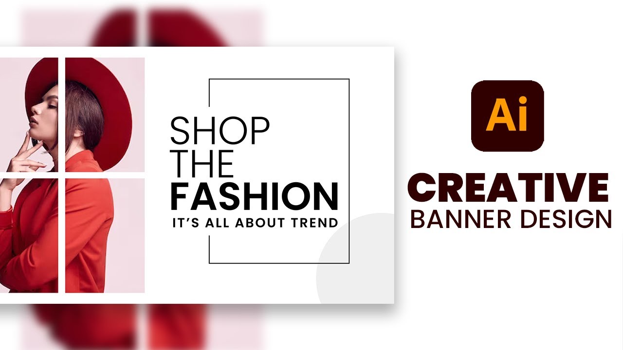 Creative Web Banner Design in Adobe Illustrator. - YouTube