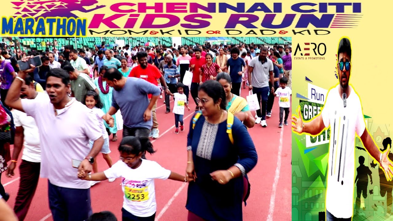 Marathon | Mom & Dad Kid Run |Kids Dance | Zumba | Chennai Citi Kids ...