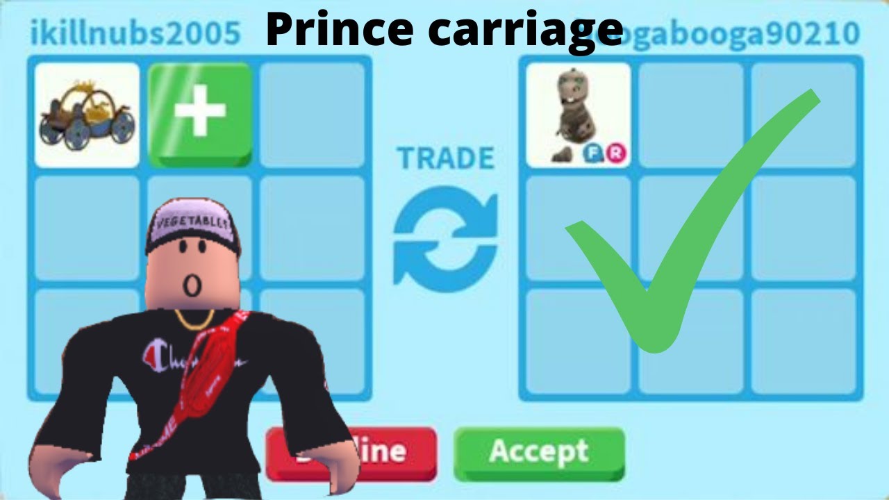 What people trade for Prince Carriage in Adopt me - YouTube