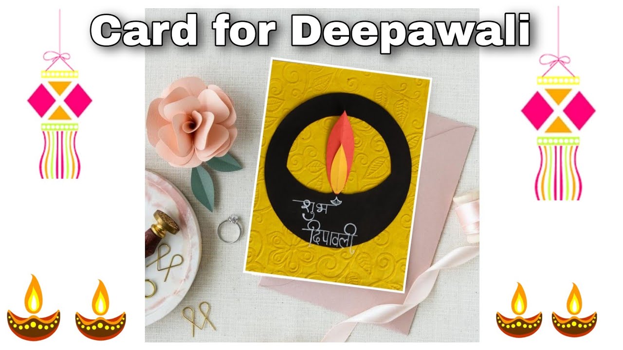 Easy Diwali card | How to make deepawali card | Diy easy Diwali carft ...