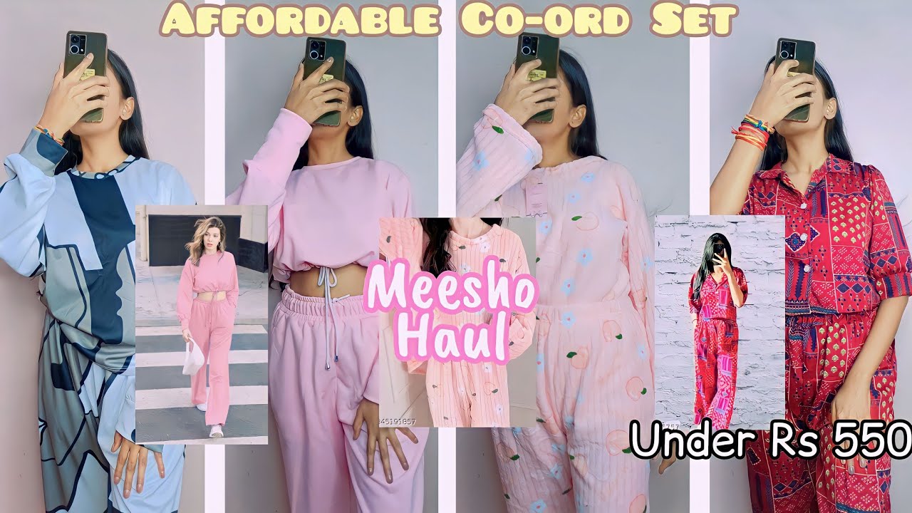 Meesho Winter Co-ord Set Haul Under Rs550|Meesho Co-ord Set Haul|Try On ...