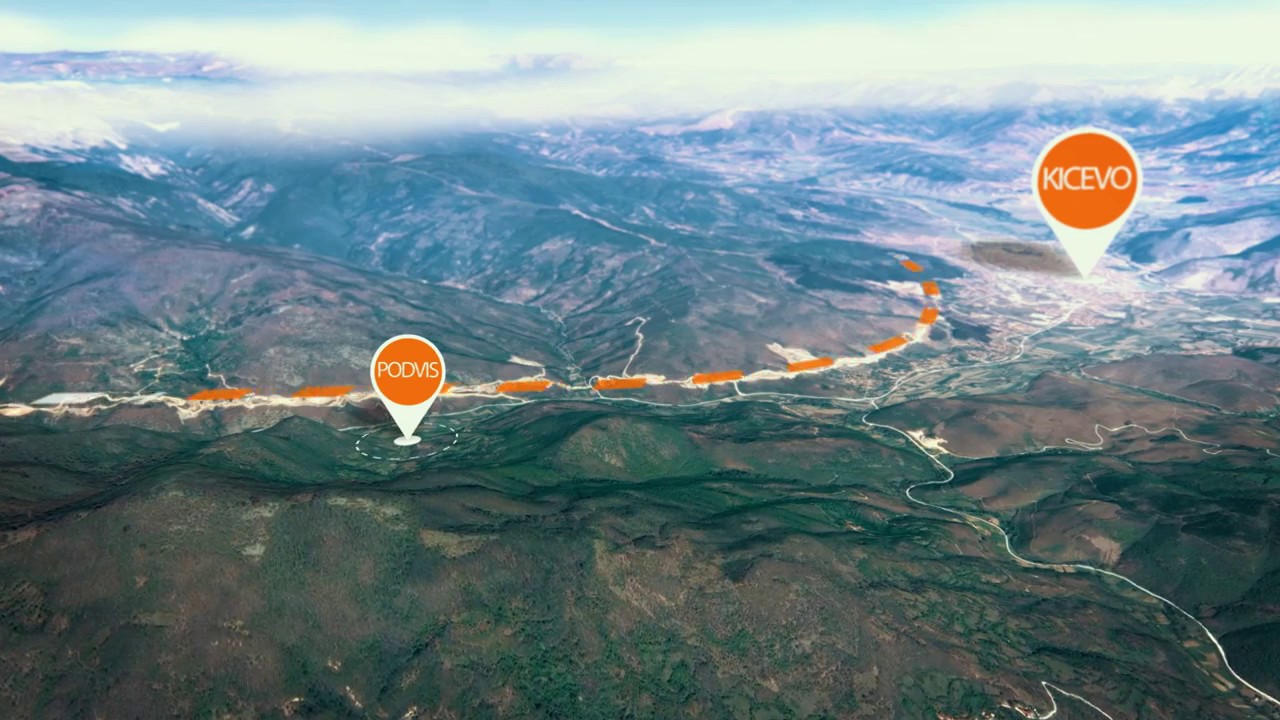 Construction of highway Kicevo – Ohrid, section Kicevo - Podvis - YouTube