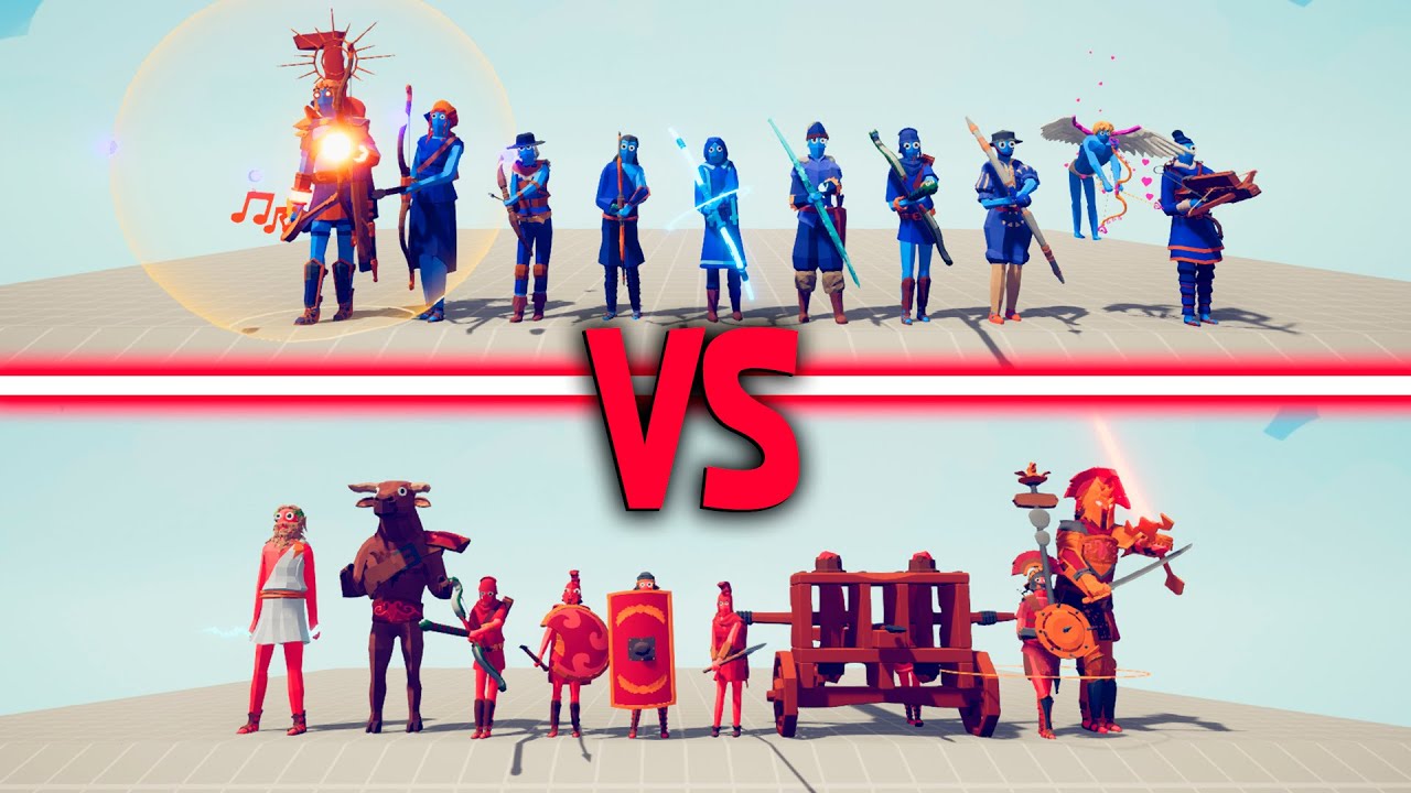 DLC ANCIENT TEAM vs DLC ARCHER TEAM | TABS - Totally Accurate Battle ...