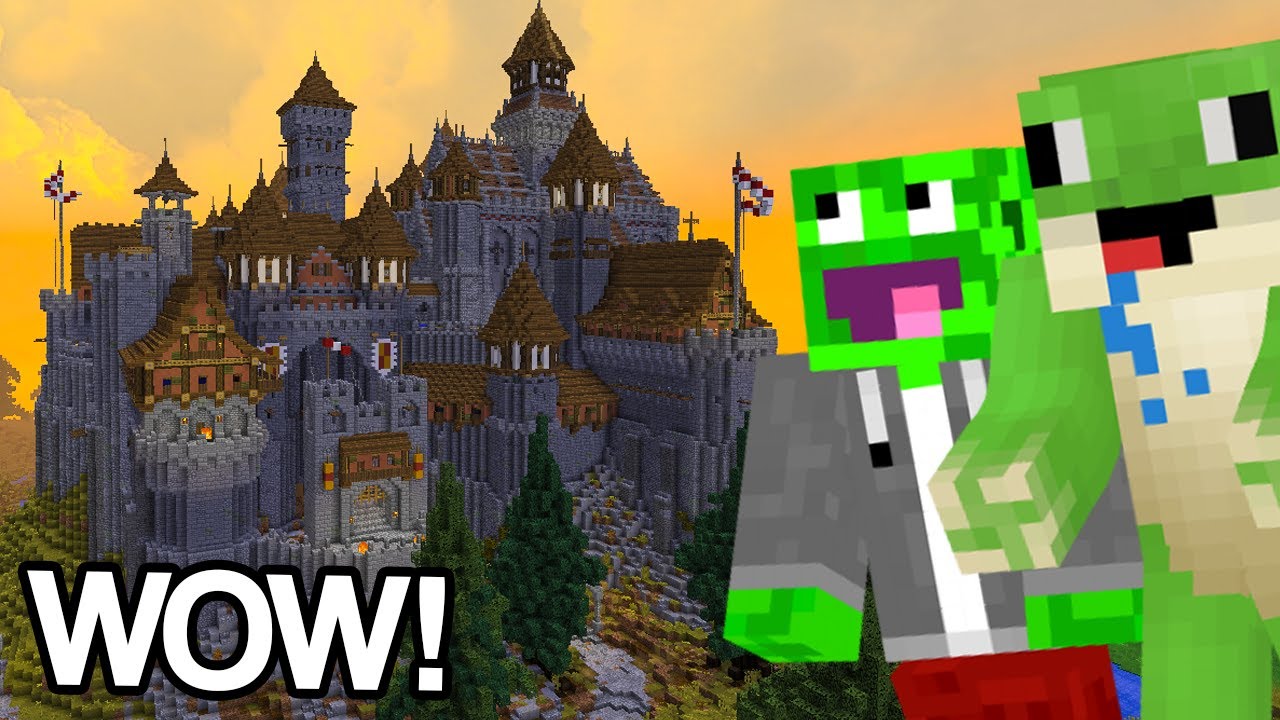 ZBUDOWALIŚMY OGROMNY ZAMEK w Minecraft ! - YouTube