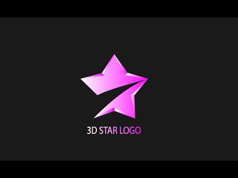How to make 3D star logo !! adobe illustrator tutorial - YouTube