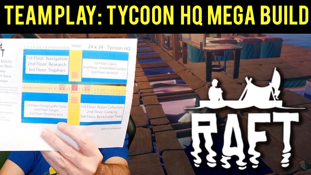 BSE 1676 | Raft | Tycoon HQ Mega Raft Restart 🏝Multiplayer - YouTube