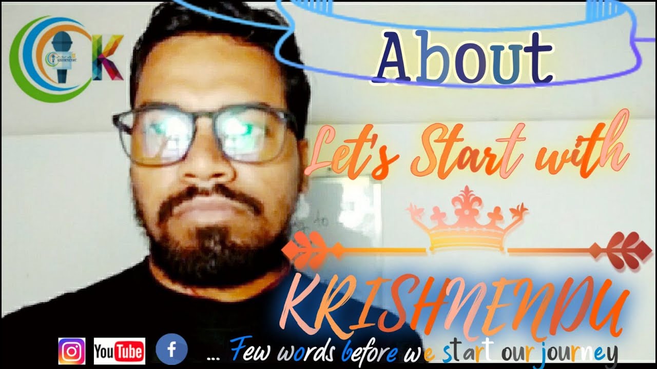 About Us ||Let's Start with KRISHNENDU||... By KRISHNENDU PRAMANIK | SPOKEN ENGLISH TRAINER ...
