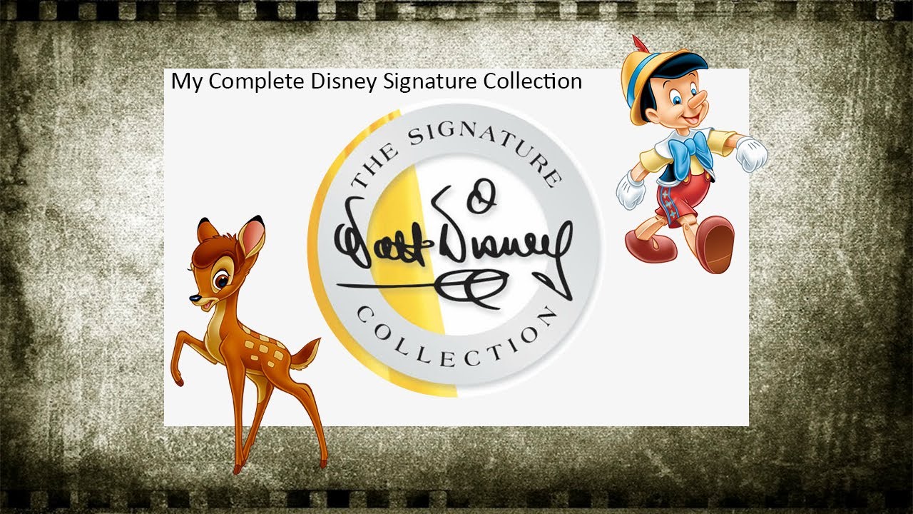 My Complete Walt Disney Signature Collection - YouTube