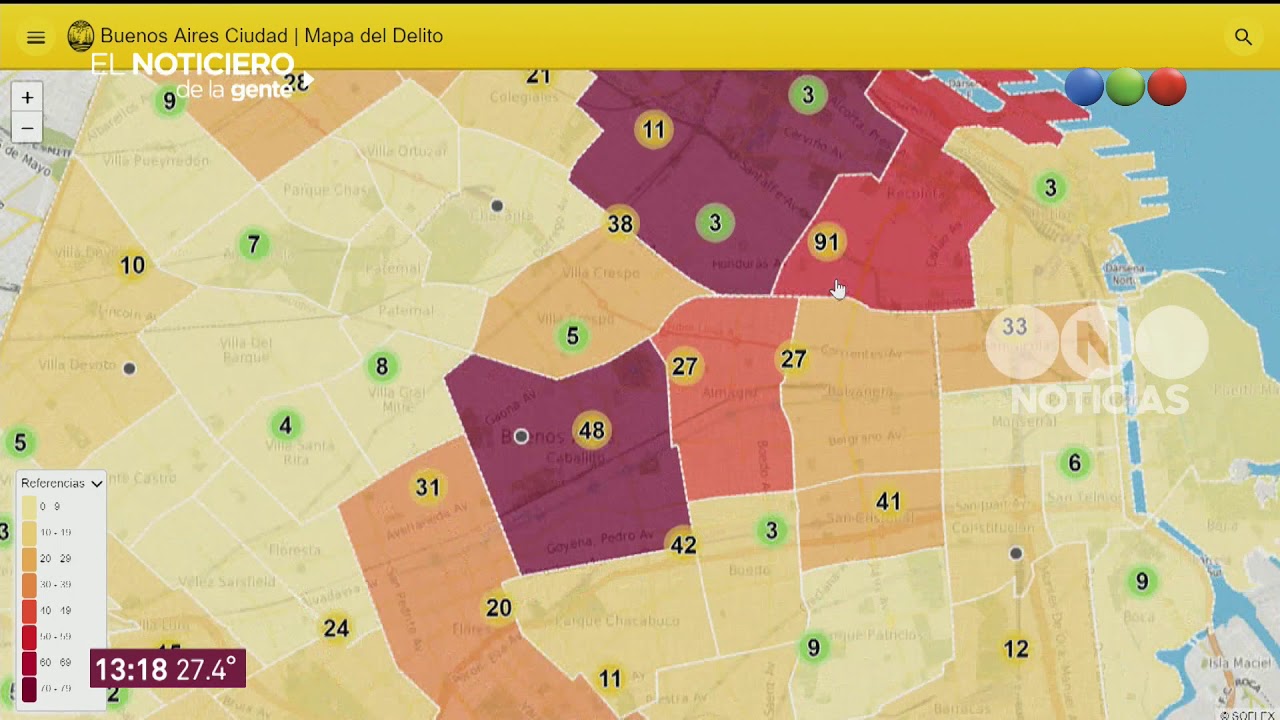 Cómo funciona el mapa del delito de la Ciudad – El Noticiero de la ...