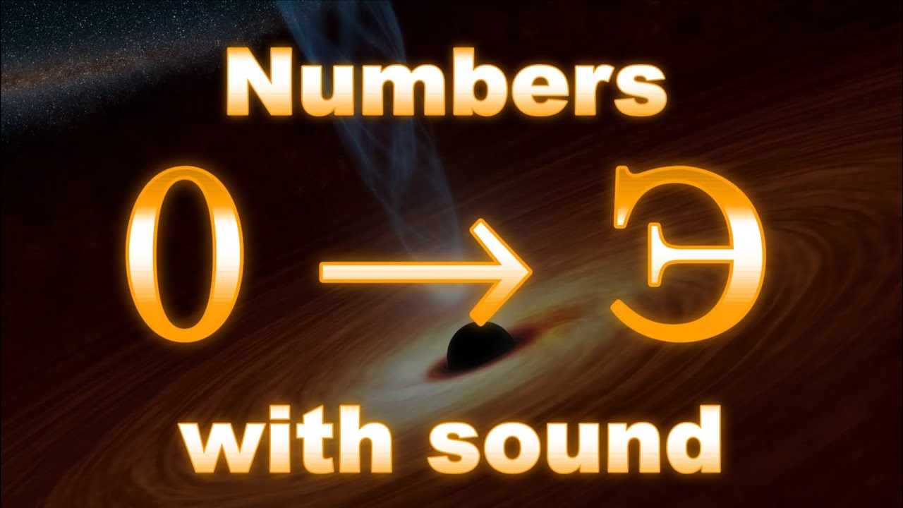 Numbers 0 to Infinituum Continuum with sound - YouTube