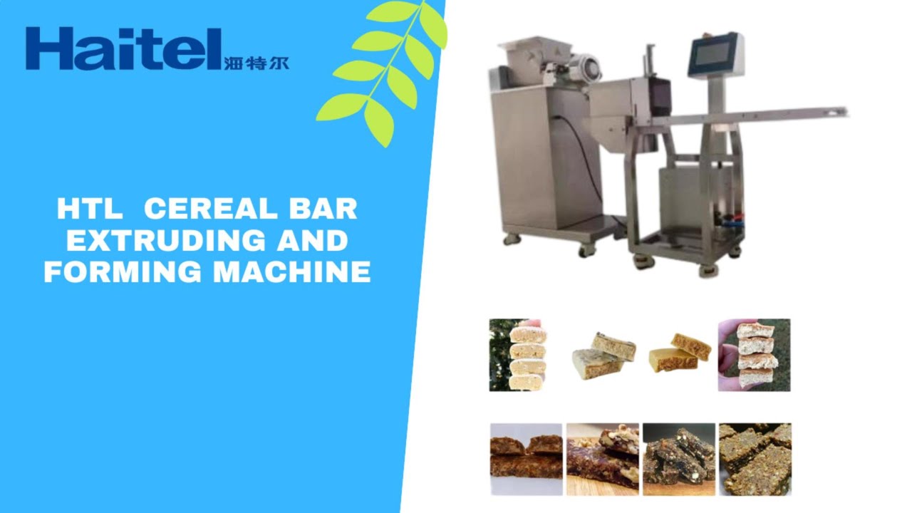 Look here! Introducing our cereal bar extruder machine - YouTube