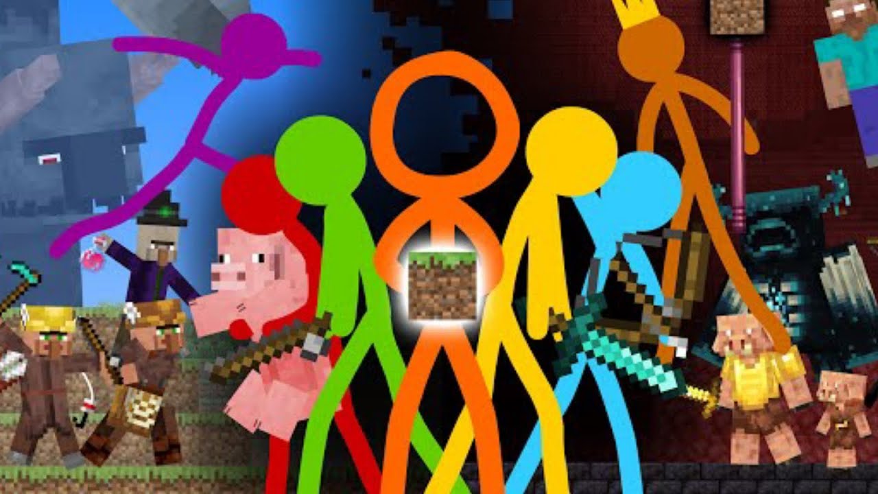 alan becker avm(animations vs Minecraft) music pigstep and fighting # ...