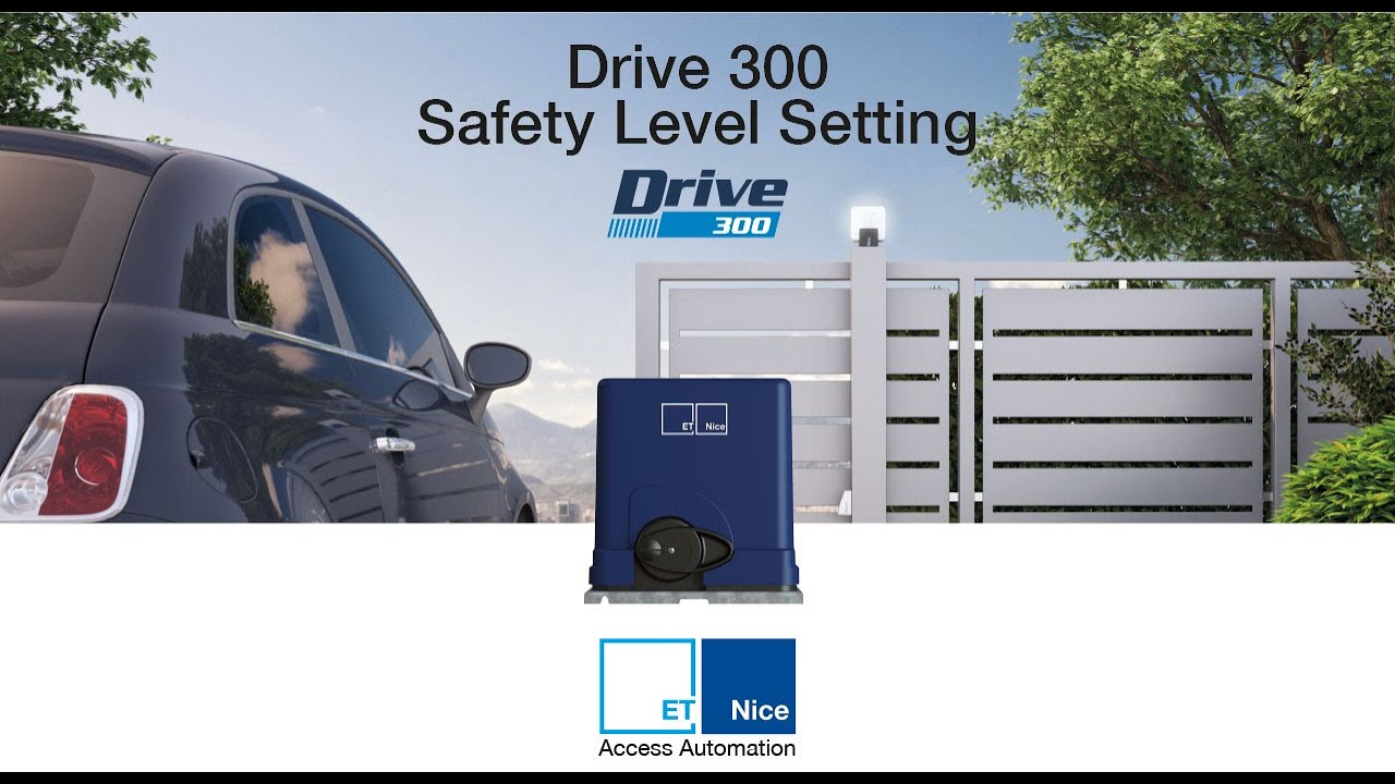 ET Nice Drive 300 Sliding Gate Operator: How to change the safety level ...