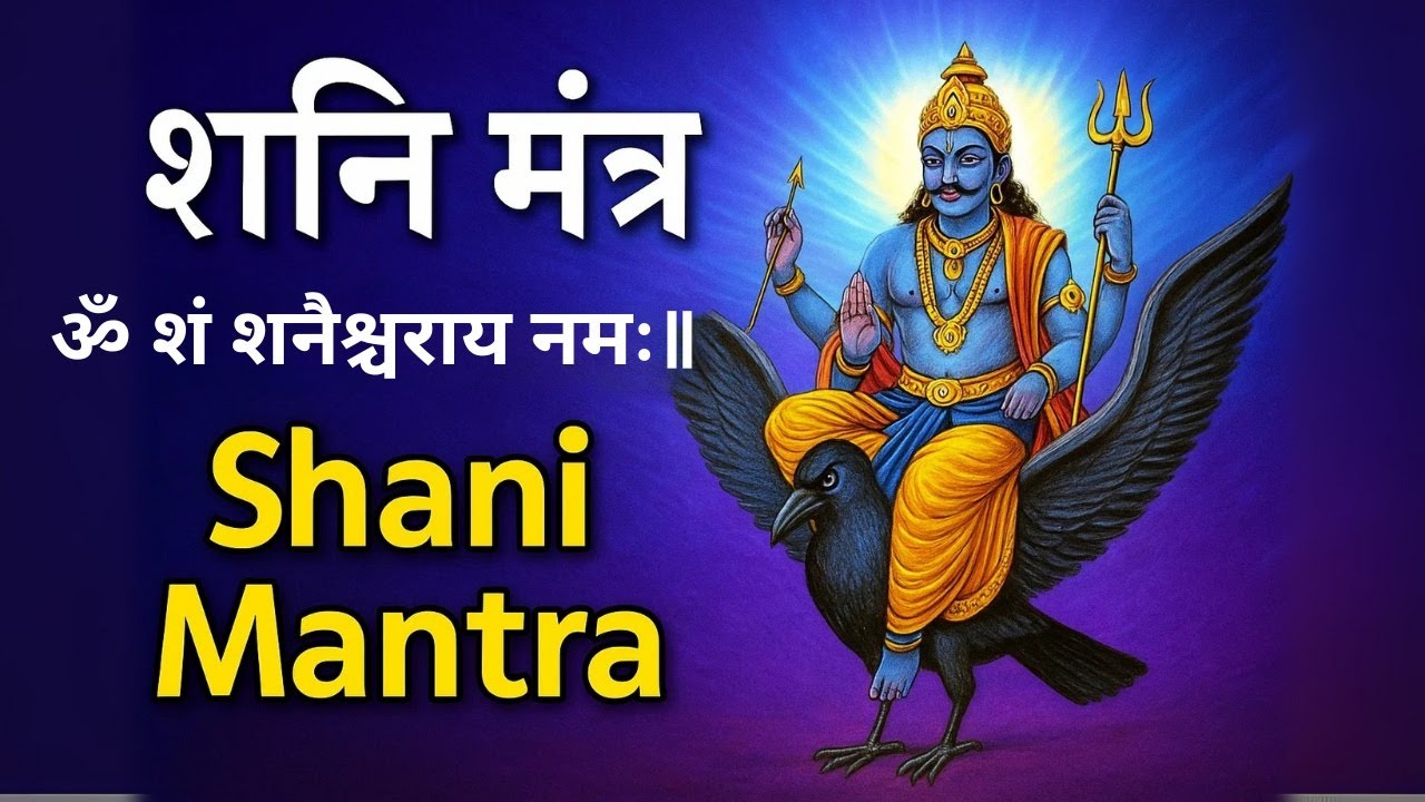 Shani Mantra 108 Times Chant | Om Sham Shanicharaya Namah | Shani Dev ...