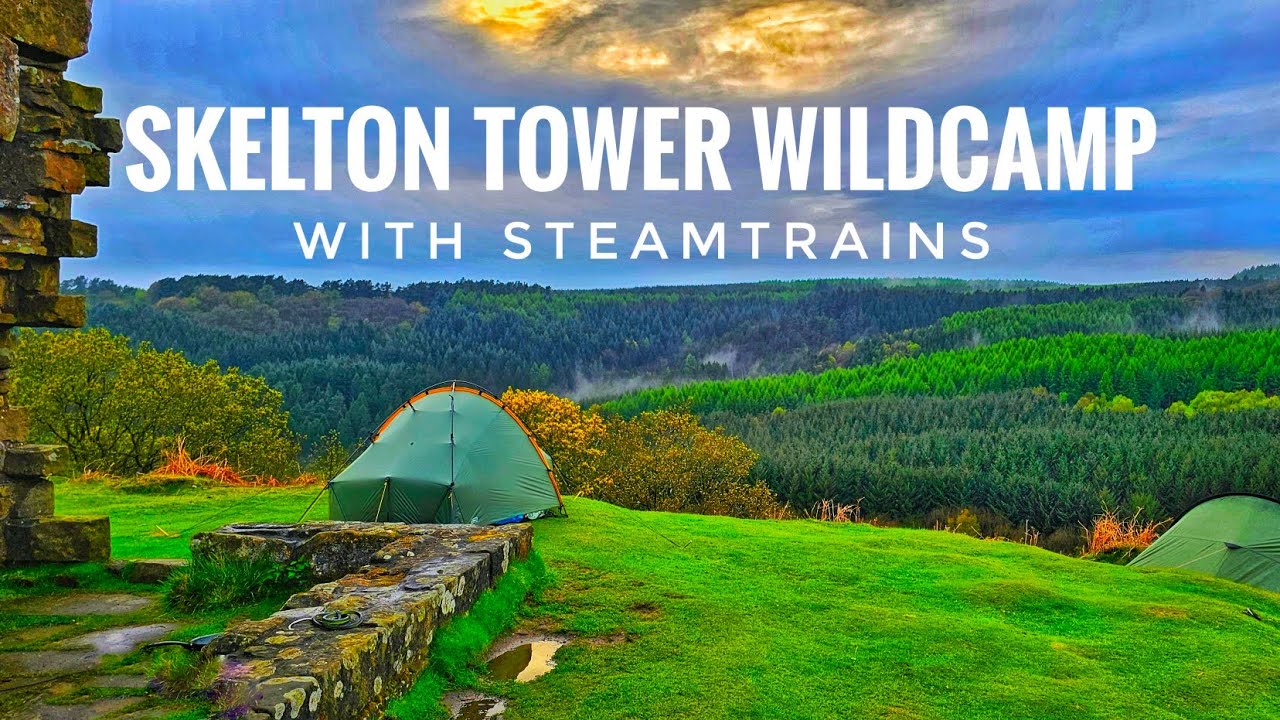 Wildcamping at Skelton Tower. With steamtrains. In the Tarptent Scarp 1 ...